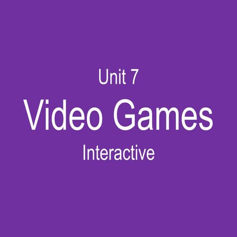 Video Game Lecture | PPT