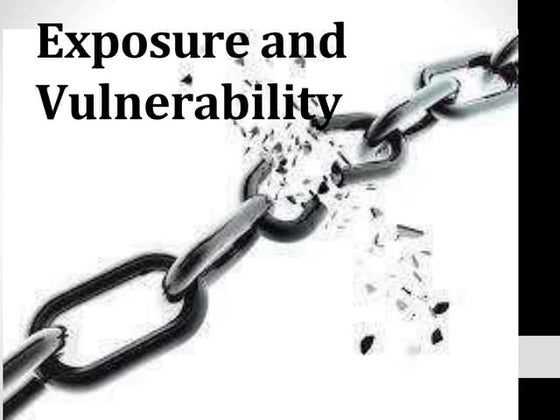Exposure and Vulnerability (DRRR) | PPTX