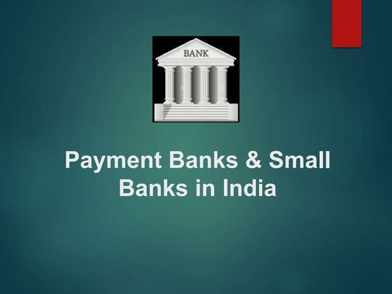 Small finance bank | PPT