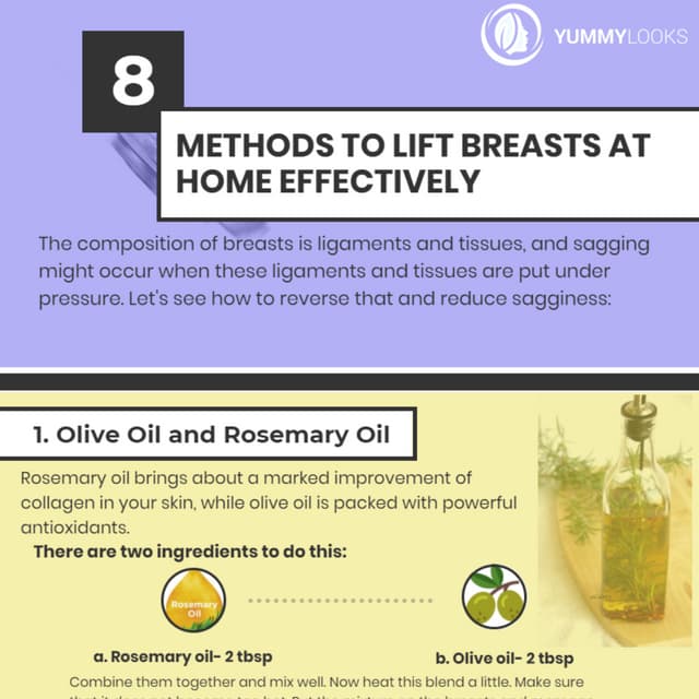 8 Ways to Lift Breasts (And Increasing Size) At Home Effectively | PDF