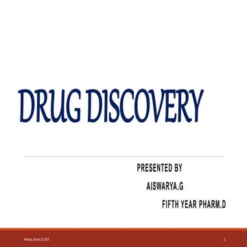 drug discovery- clinical development | PPTX