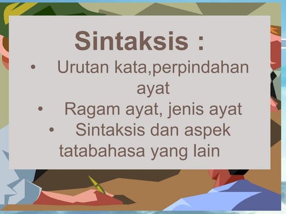 Pengenalan Bidang Sintaksis Bahasa Melayu | PDF