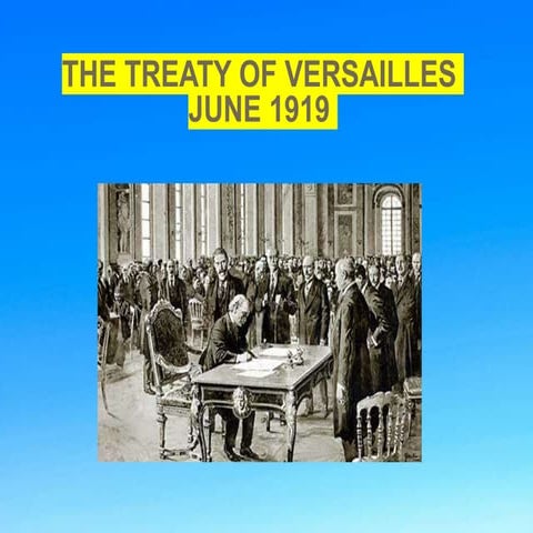 CAMBRIDGE IGCSE HISTORY: THE TREATY OF VERSAILLES | PPTX