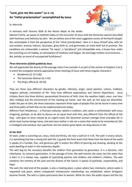 The samaritan woman | PPT