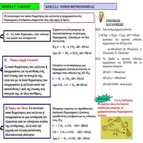 2.3 nomoi thermochimeias | PPT