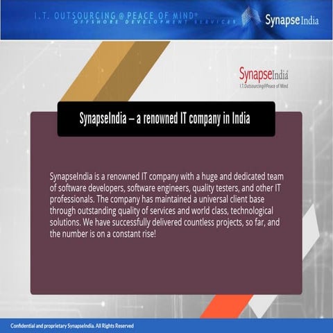 SynapseIndia Technologies & web design | PPT