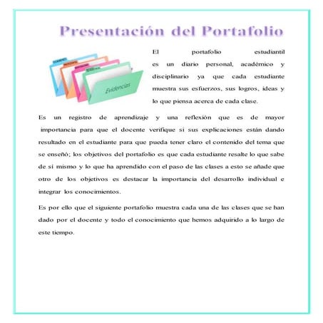 2. Presentacion del Portafolio | DOCX