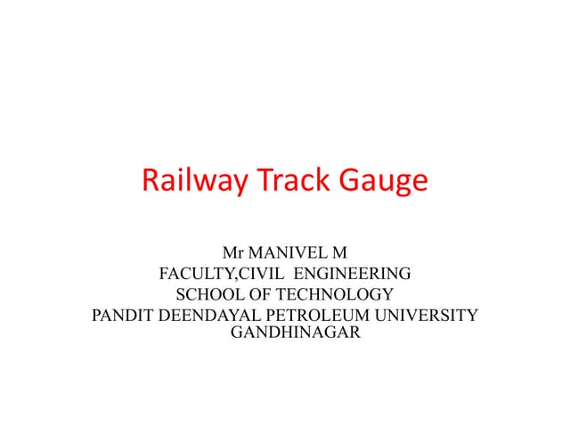 Components of railway track | PPTX