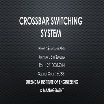 Crossbar switching system.pptx