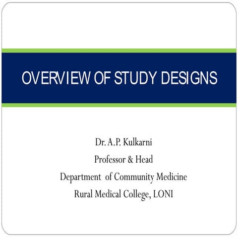 2. overview of study designs | PPT
