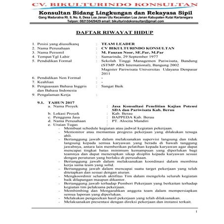 2. cv m. fauzan tl | PDF