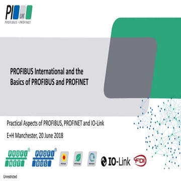 PI and the basics of profibus and profinet at e+h june 2018 mark freeman | PPT
