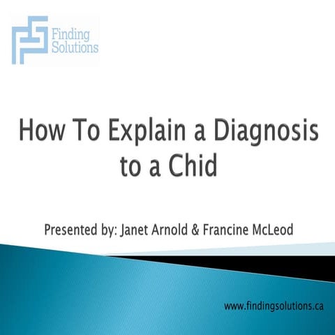 How to explain a diagnosis to a child | PPT