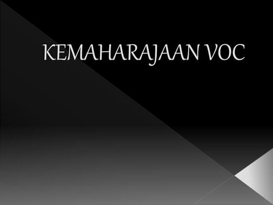 Masa Penjajahan Belanda di Indonesia (VOC).ppt