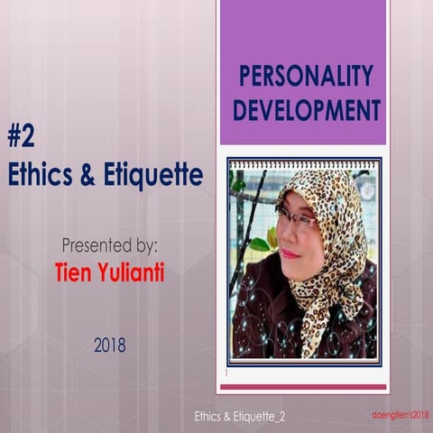 Ethics & Etiquette #2 _ tien's 2018 | PDF
