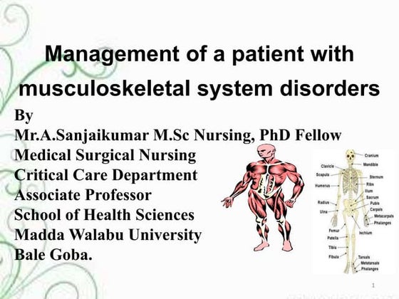 Musculoskeletal System Disorders | PPT