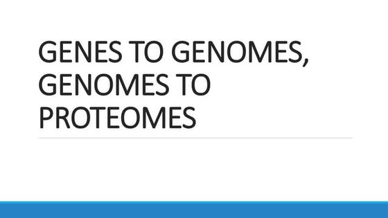 Genomics, Transcriptomics, Proteomics, Metabolomics - Basic concepts ...