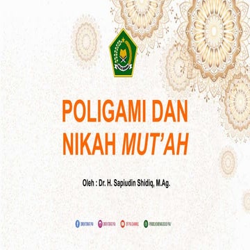 KB 2 Poligami dan Nikah Mut'ah | PPTX