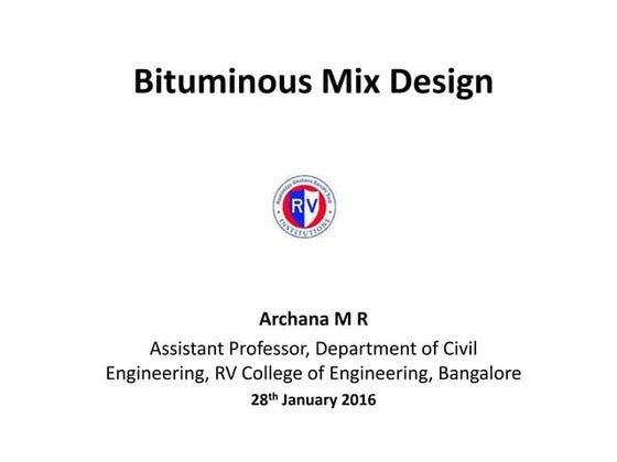 Marshall Mix Design: Lab Report | PDF