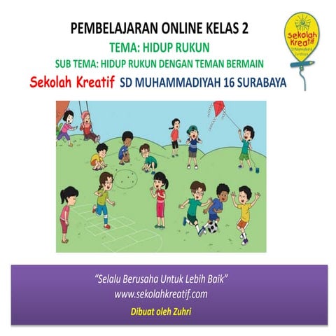 HIDUP RUKUN DENGAN TEMAN BERMAIN | PPT