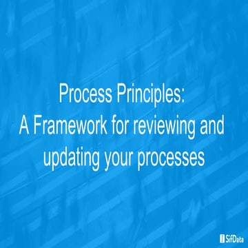 Process Principles: A Framework for reviewing and updating your revenue ...