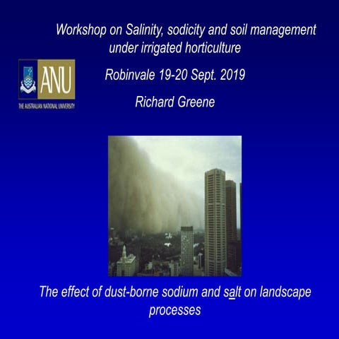 2019-09-19 - Richard Greene - The effect of dust borne salt and sodium ...