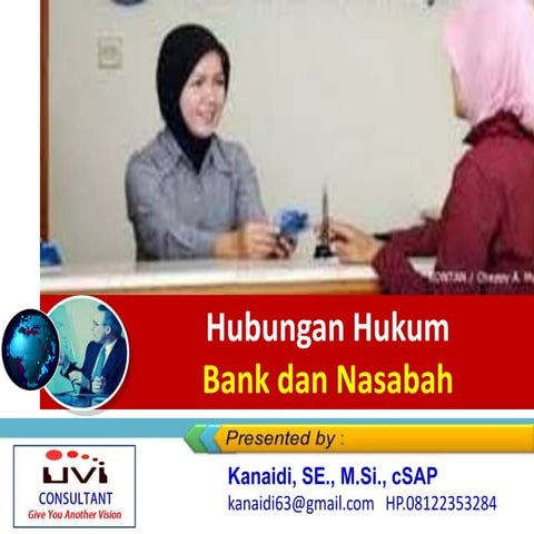 Hubungan Hukum Bank dan Nasabah _Materi Training KREDIT PERBANKAN | PPTX