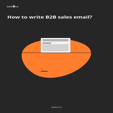 How to Write B2B Sales Email | PDF