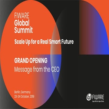 FIWARE Global Summit - Scale Up for a Real Smart Future | PDF | Shareware and Freeware ...
