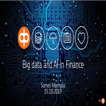 Big Data and AI in Finance | PPTX