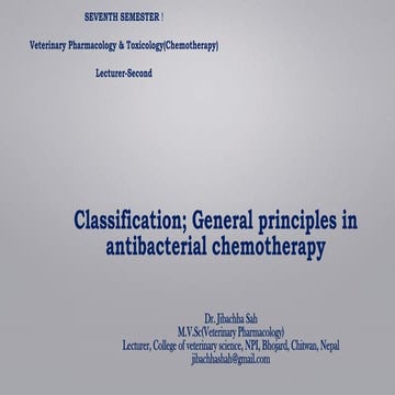 Classification of antimicrobial drugs | PDF