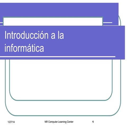 computer basic in spanish | PPTX