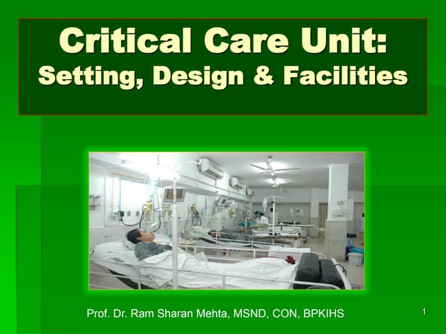 Critical Care Unit Design