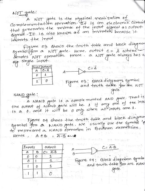 Truth Table and Block Diagram of NOR gate | PDF