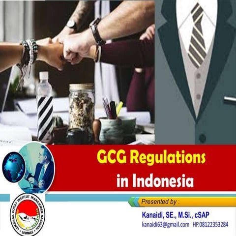 GCG Regulations in Indonesia _Materi Training GCG | PPTX