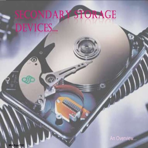 Overview of Primary and Secondary Storage Devices | PPT