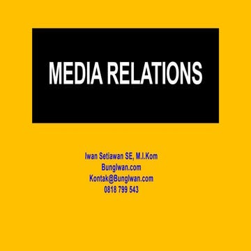 Media relations | PPTX