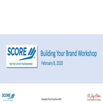 2.08.20 score-building-your-brand-workshop | PDF | Small and Medium ...