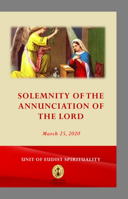 Solemnity of the Annunciation of the Lord | PDF
