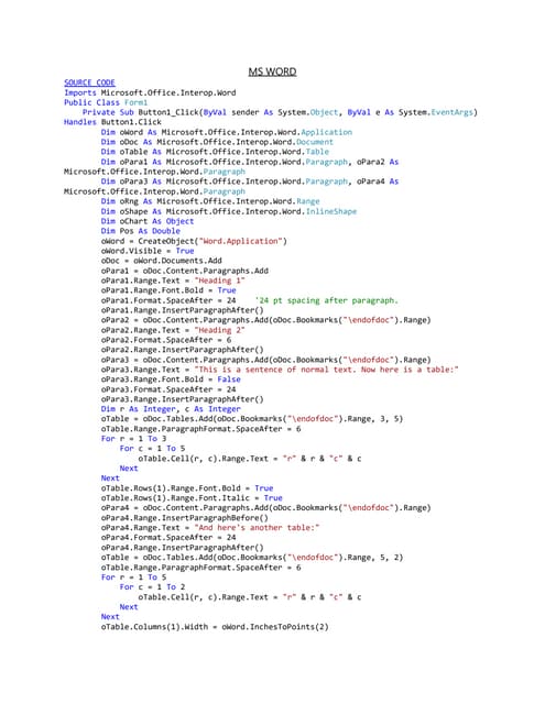 DOT NET LAB PROGRAM PERIYAR UNIVERSITY | PDF