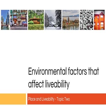 2.4a environmental factors that affect liveability LIPA | PPT
