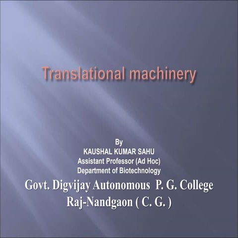 translation mechinary | PPT