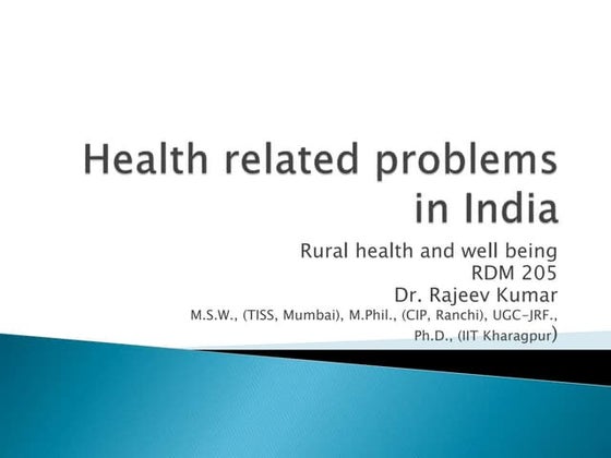Health problems in india | PPTX