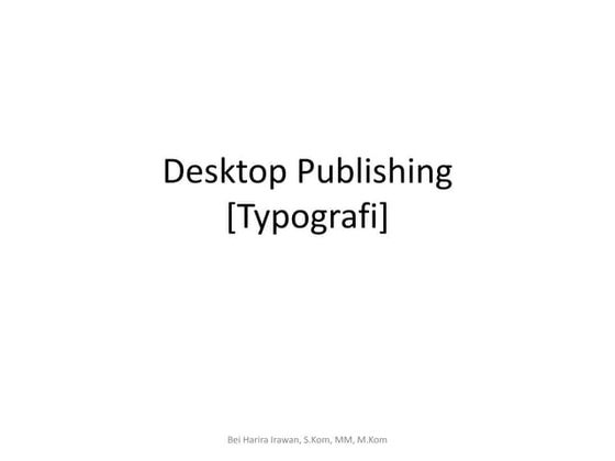 Basic Typography by Suryo | PPT