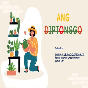 ANG DIPTONGGO NG WIKANG FILIPINO | PPTX