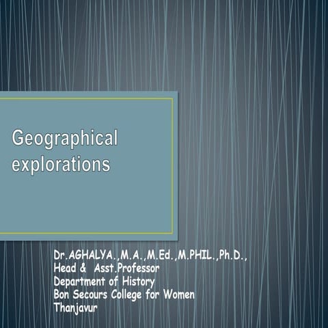2. geographical explorations | PPTX