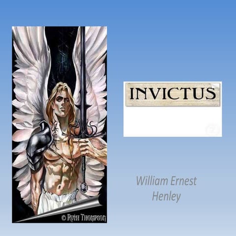 2.1 invictus | PPTX | Poetry | Books and Literature