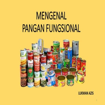 Mengenal Pangan Fungsional | PPTX