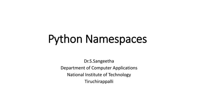 Namespaces | PDF | Programming Languages | Computing Namespaces | PDF | Programming Languages | Computing