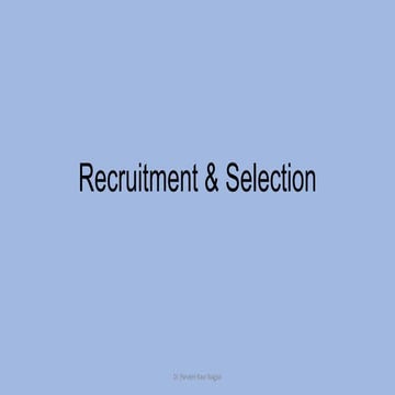 2. Recruitment and Selection | PPT